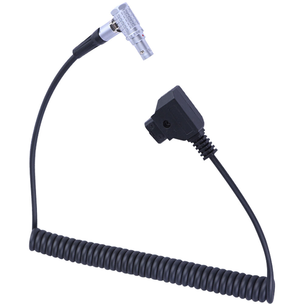 DigitalFoto ZZ08 Coiled D-Tap to Right-Angle LEMO 0B-Type Male 2-Pin ...